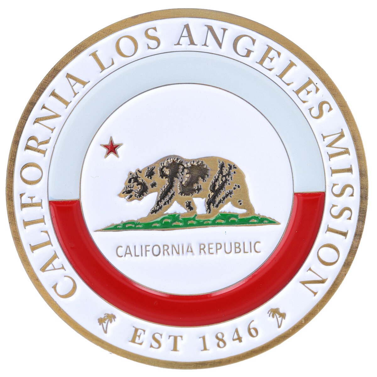 California Los Angeles Commemorative Mission Coin