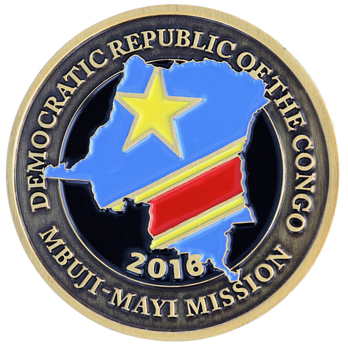 Democratic Rep of the Congo Mbuji-Mayi Commemorative Mission Coin