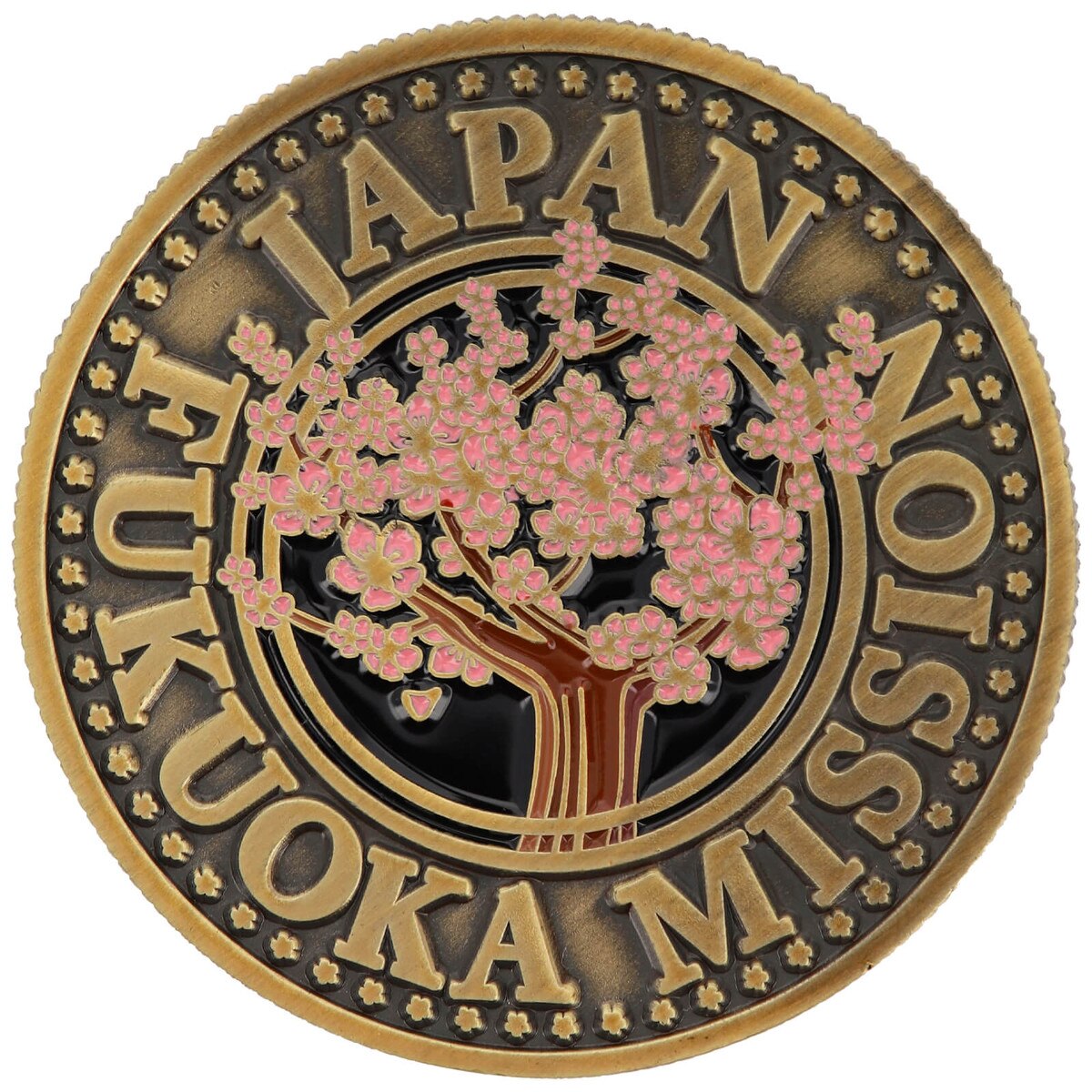 Japan Fukuoka Commemorative Mission Coin
