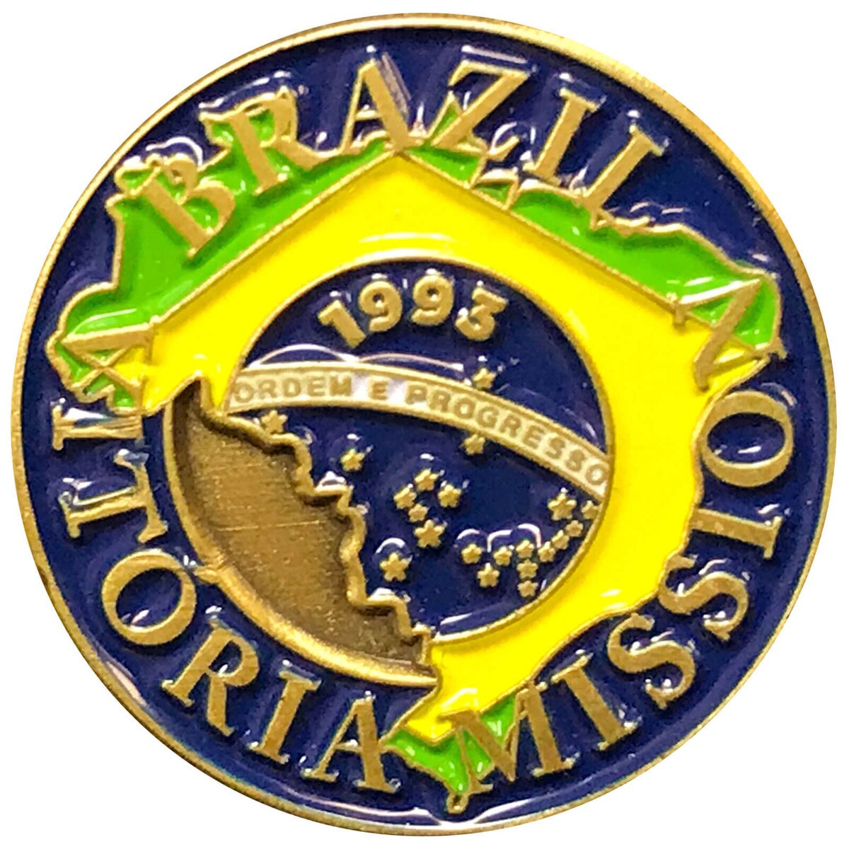 Brazil Vitoria Commemorative Mission Pin