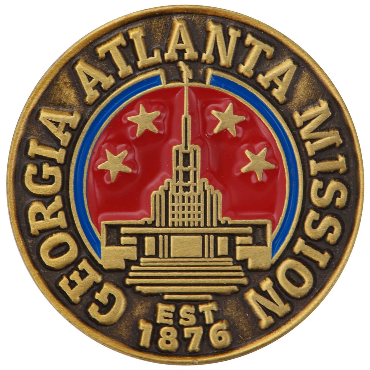 Georgia Atlanta Commemorative Mission Pin Georgia Atlanta Commemorative Mission Pin