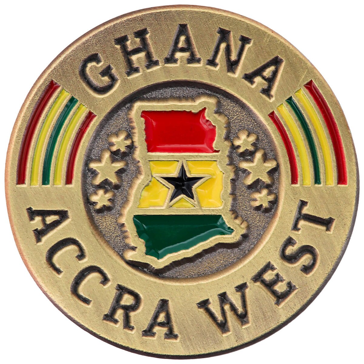 Ghana Accra West Commemorative Mission Pin
