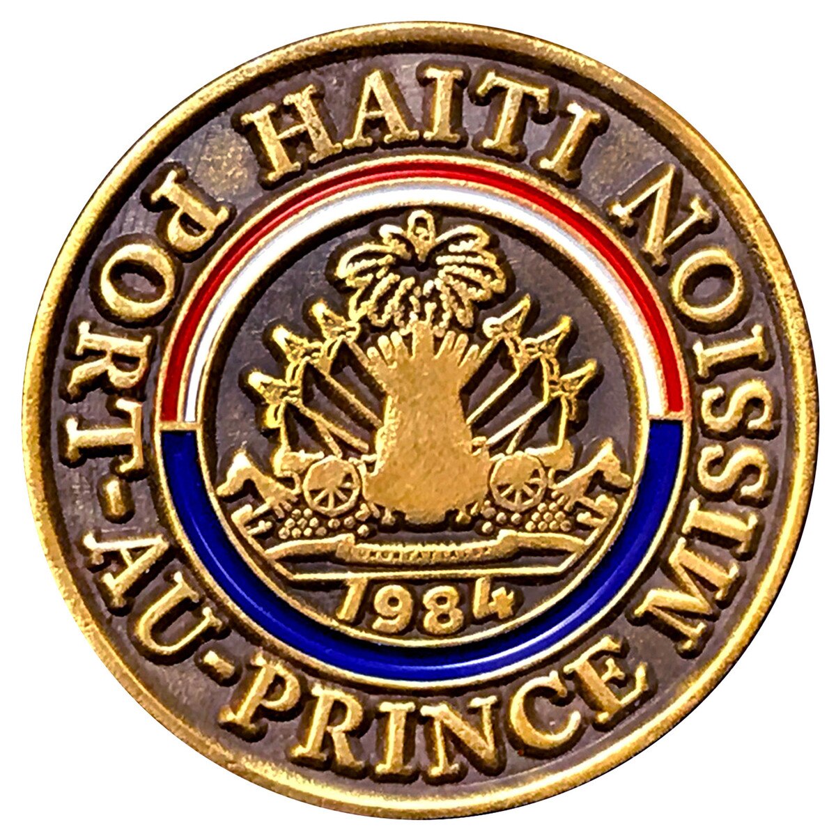 Haiti Port-au-Prince Commemorative Mission Pin