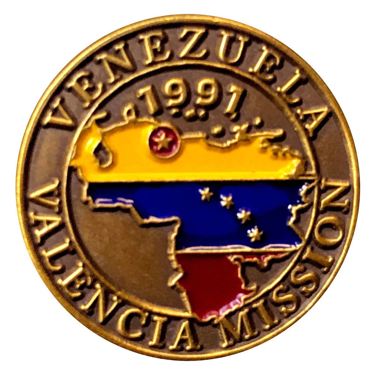 Venezuela Valencia Commemorative Mission Pin
