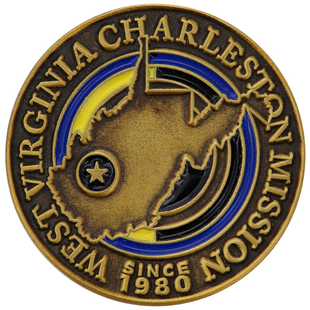 West Virginia Charleston Commemorative Mission Pin