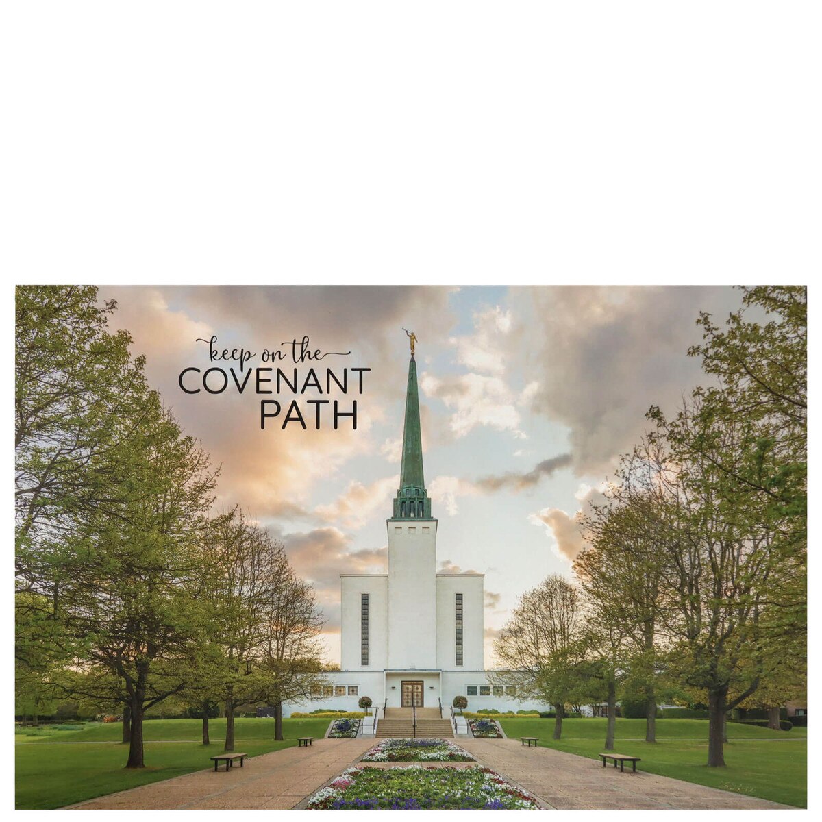 Repositionable Sticker Poster: London Temple by Robert Boyd - 12" x 18"