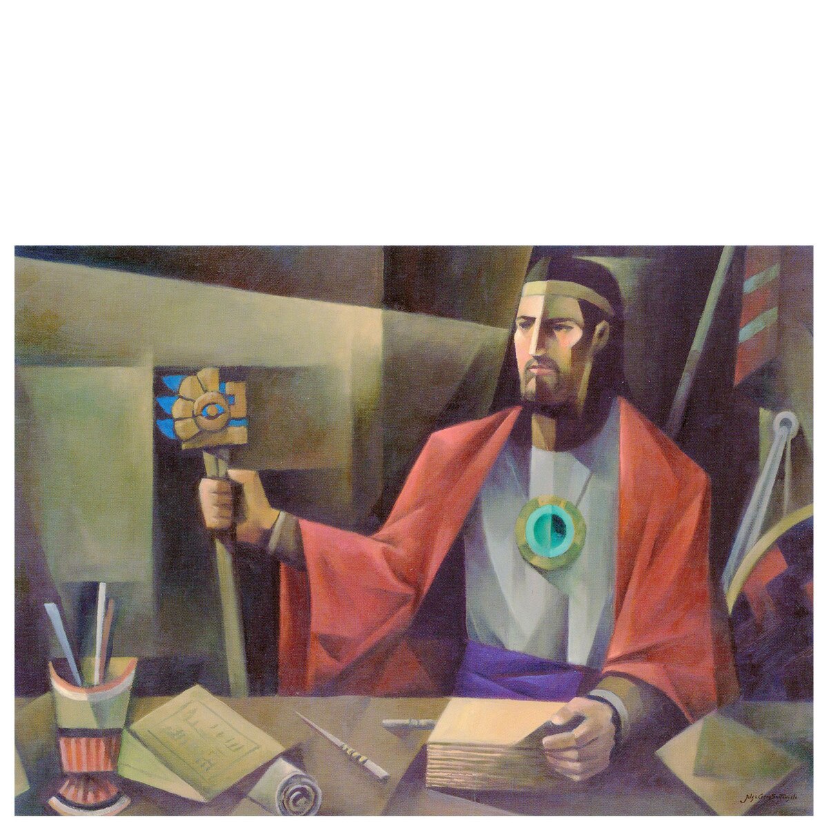 Mormon The Historian Print By Jorge Cocco - 7" x 5"