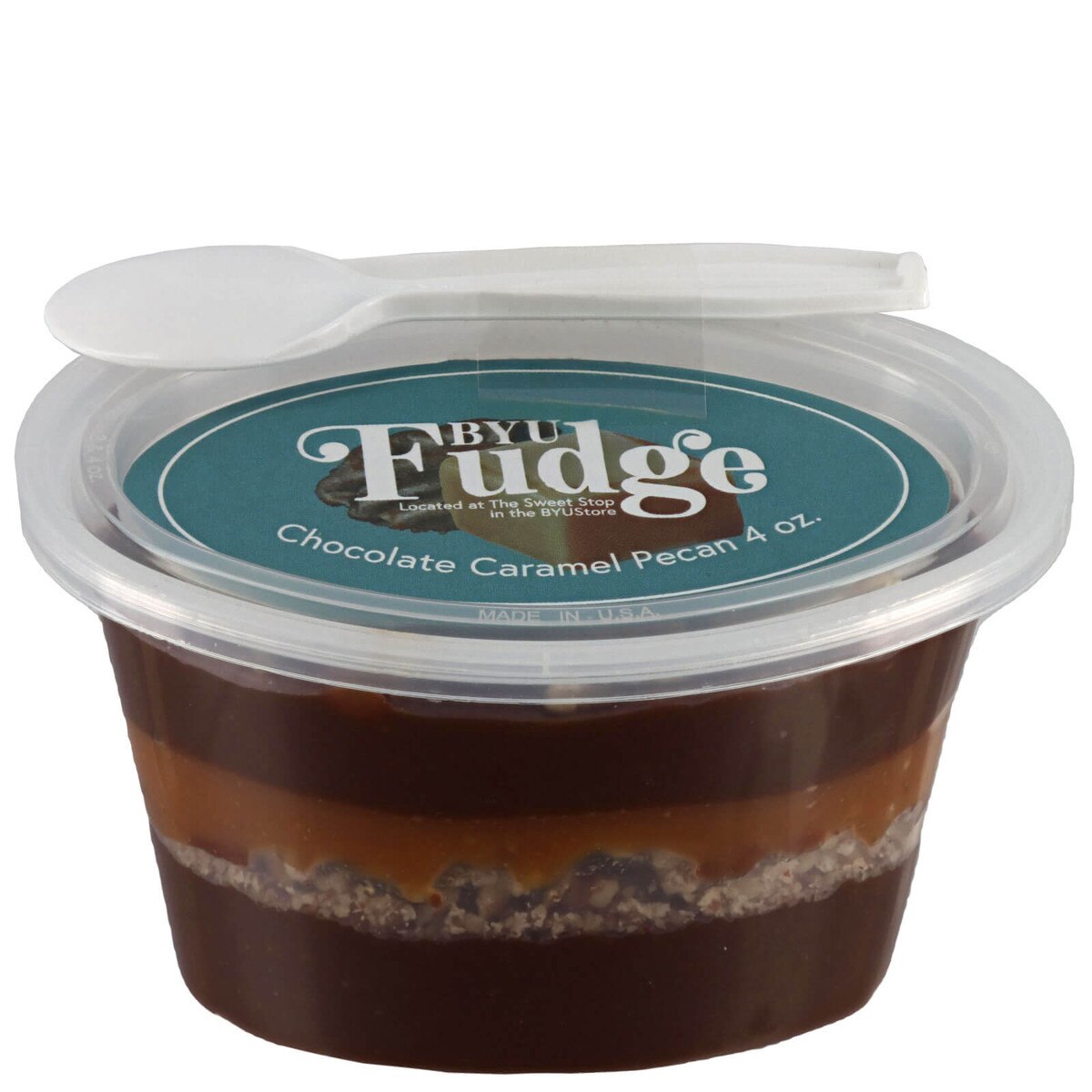 Caramel Pecan BYU Fudge - 4 Oz. Mini Tub