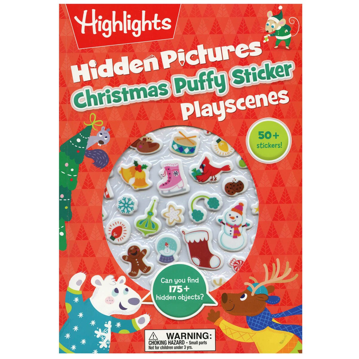 Hidden Pictures Christmas Puffy Sticker Playscenes Activity Book
