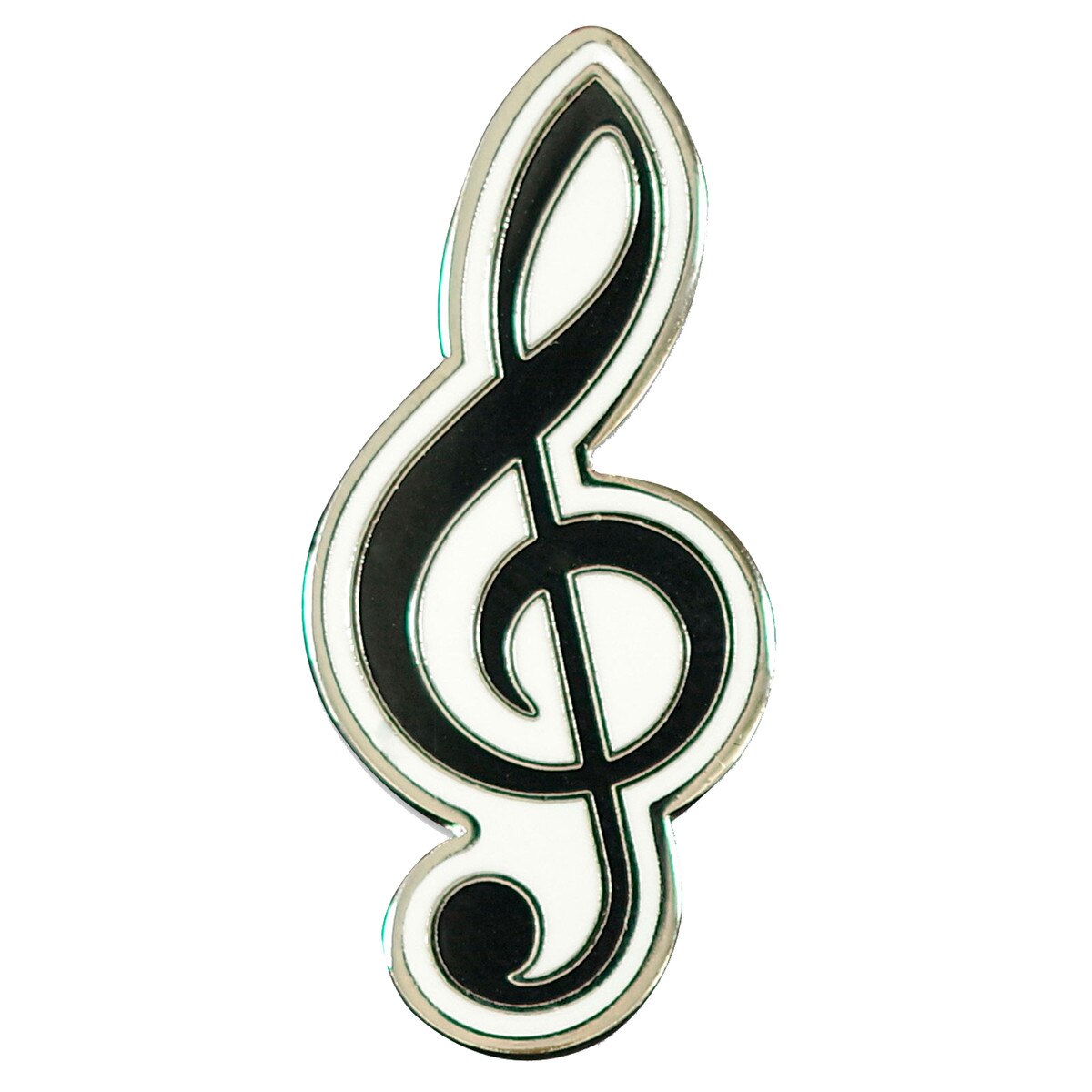 Treble Clef Enamel Pin - 1"