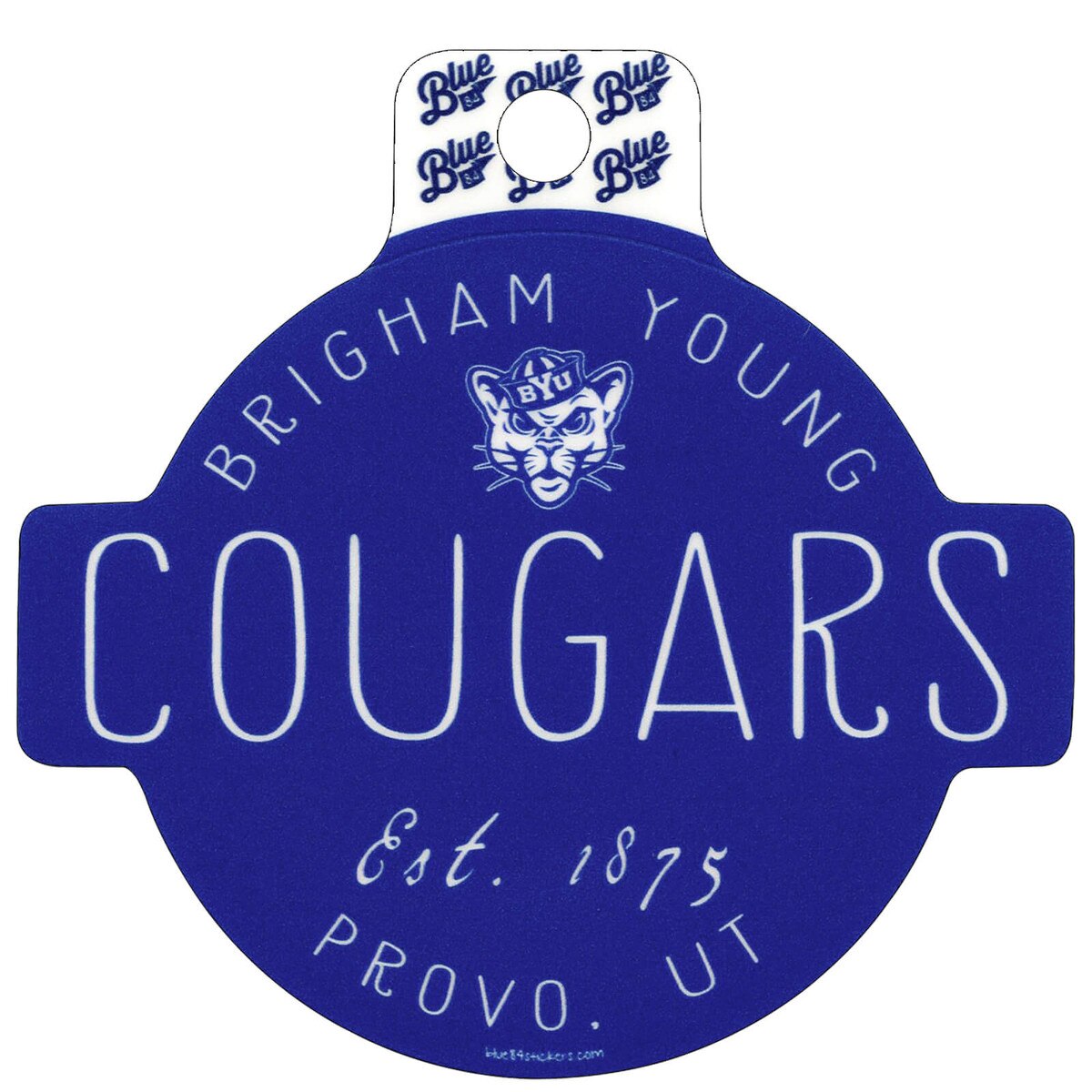Brigham Young Cougars BYU Sticker - 3.5" x 3.5"
