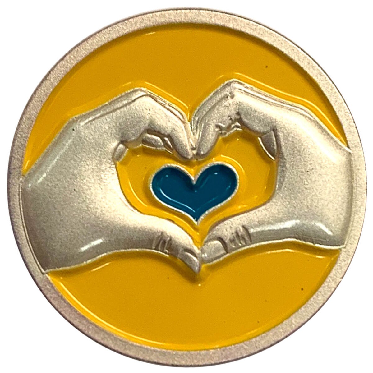 Hands of God Enamel Pin