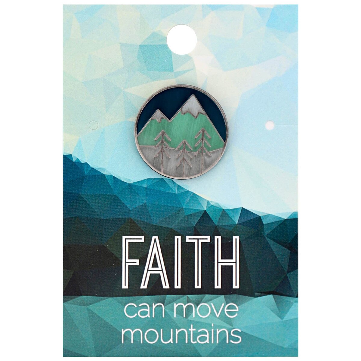 Move Mountains Enamel Pin