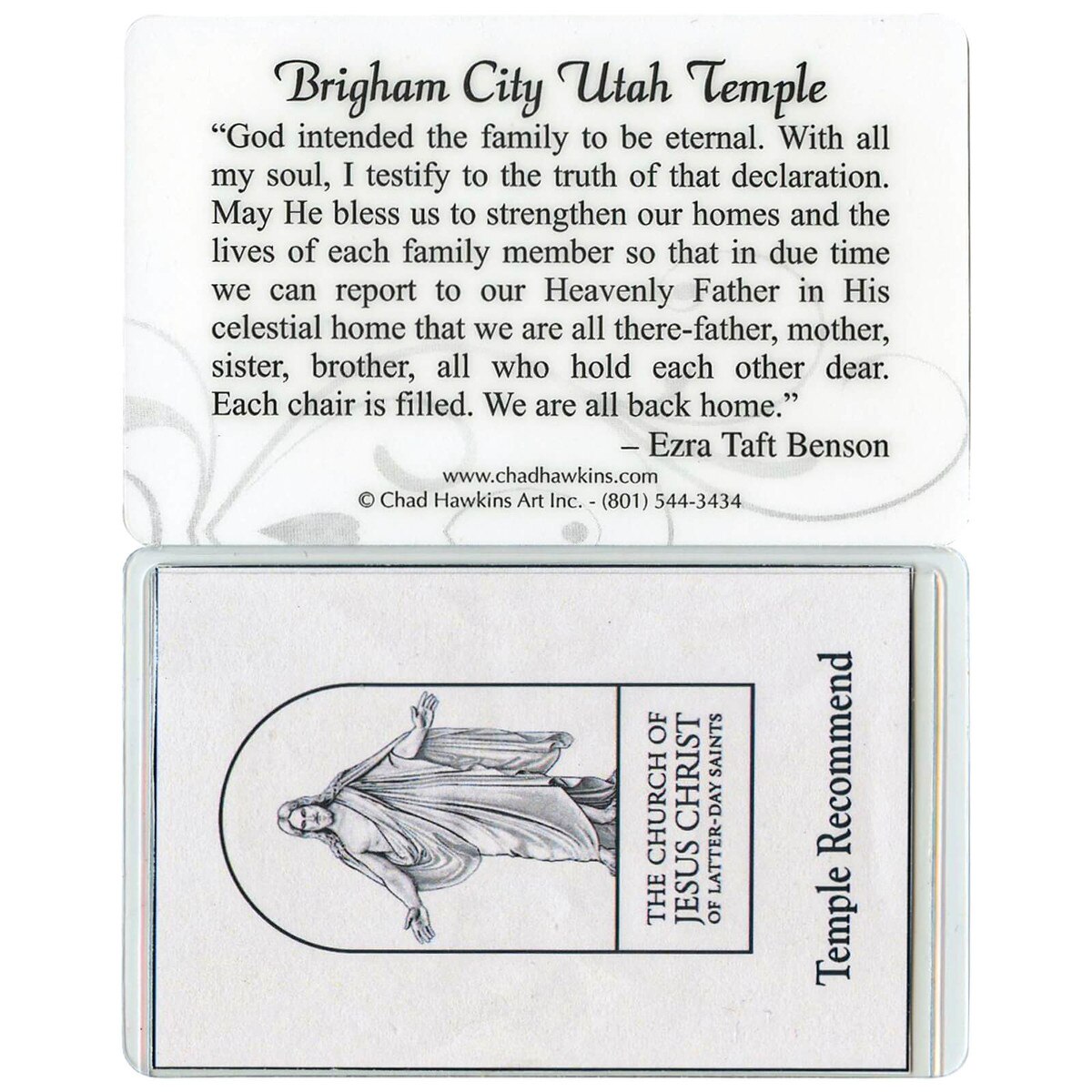 Brigham City Utah Temple Recommend Holder