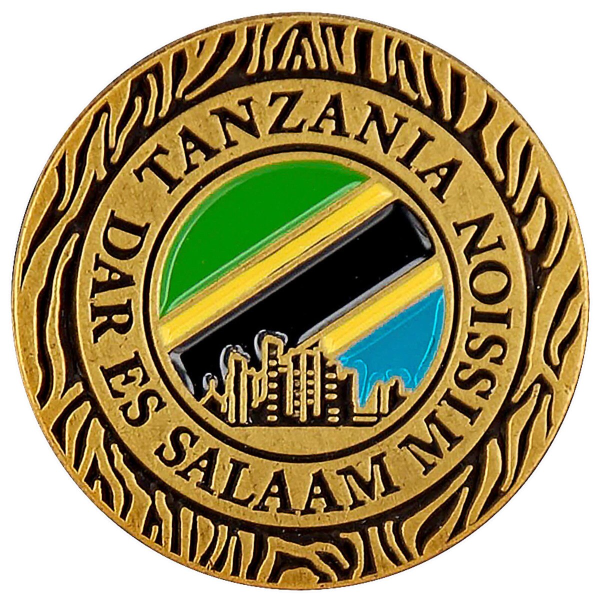 Tanzania Dar es Salaam Commemorative Mission Pin
