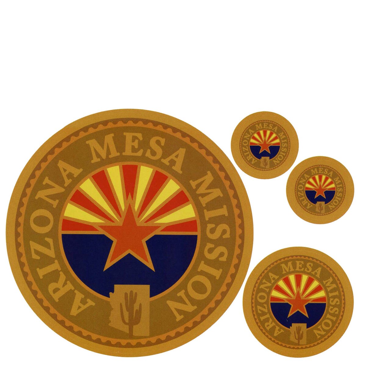 Arizona Mesa Mission Decals - 4 Pack