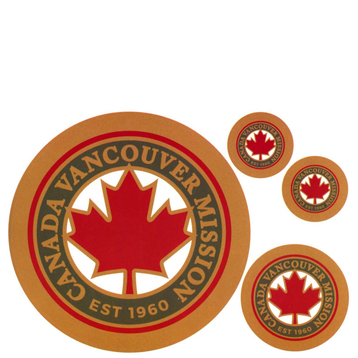 Canada Vancouver Mission Decals - 4 Pack