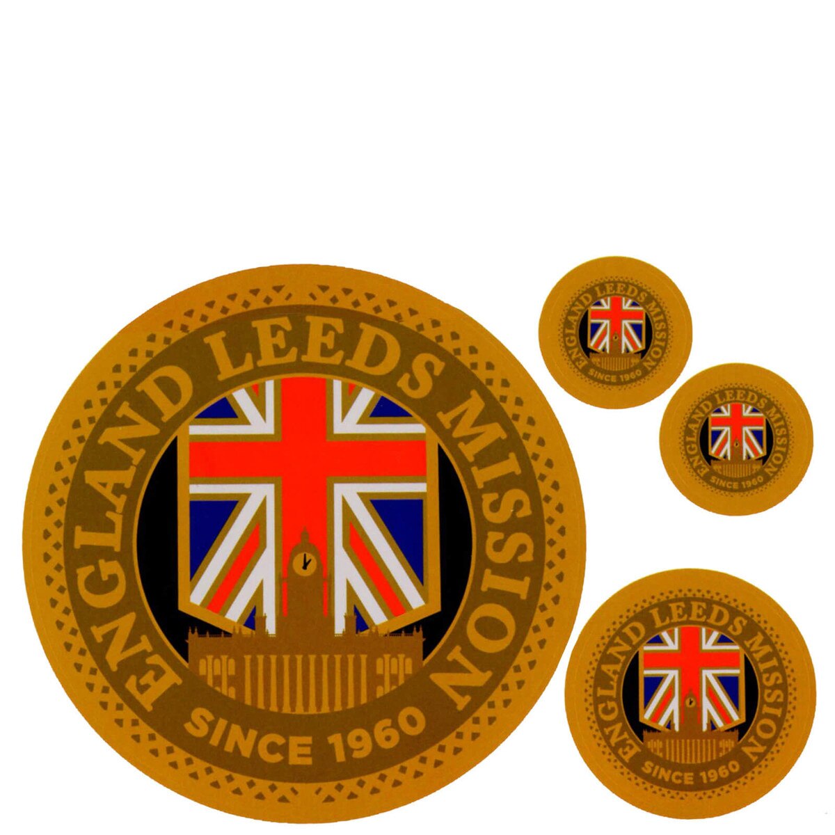 England Leeds Mission Decals - 4 Pack