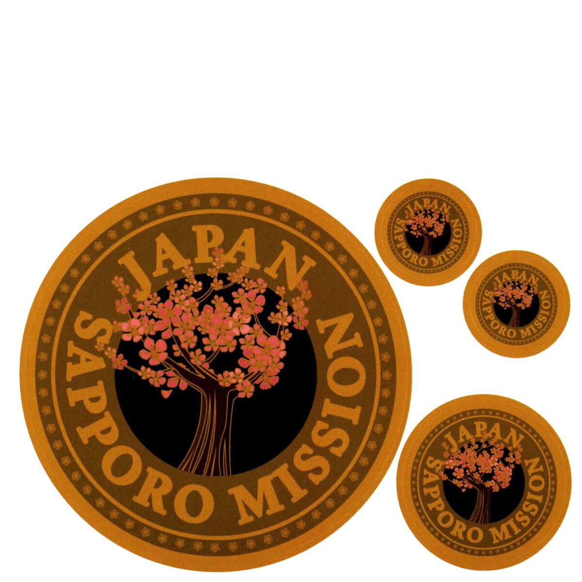 Japan Sapporo Mission Decals - 4 Pack