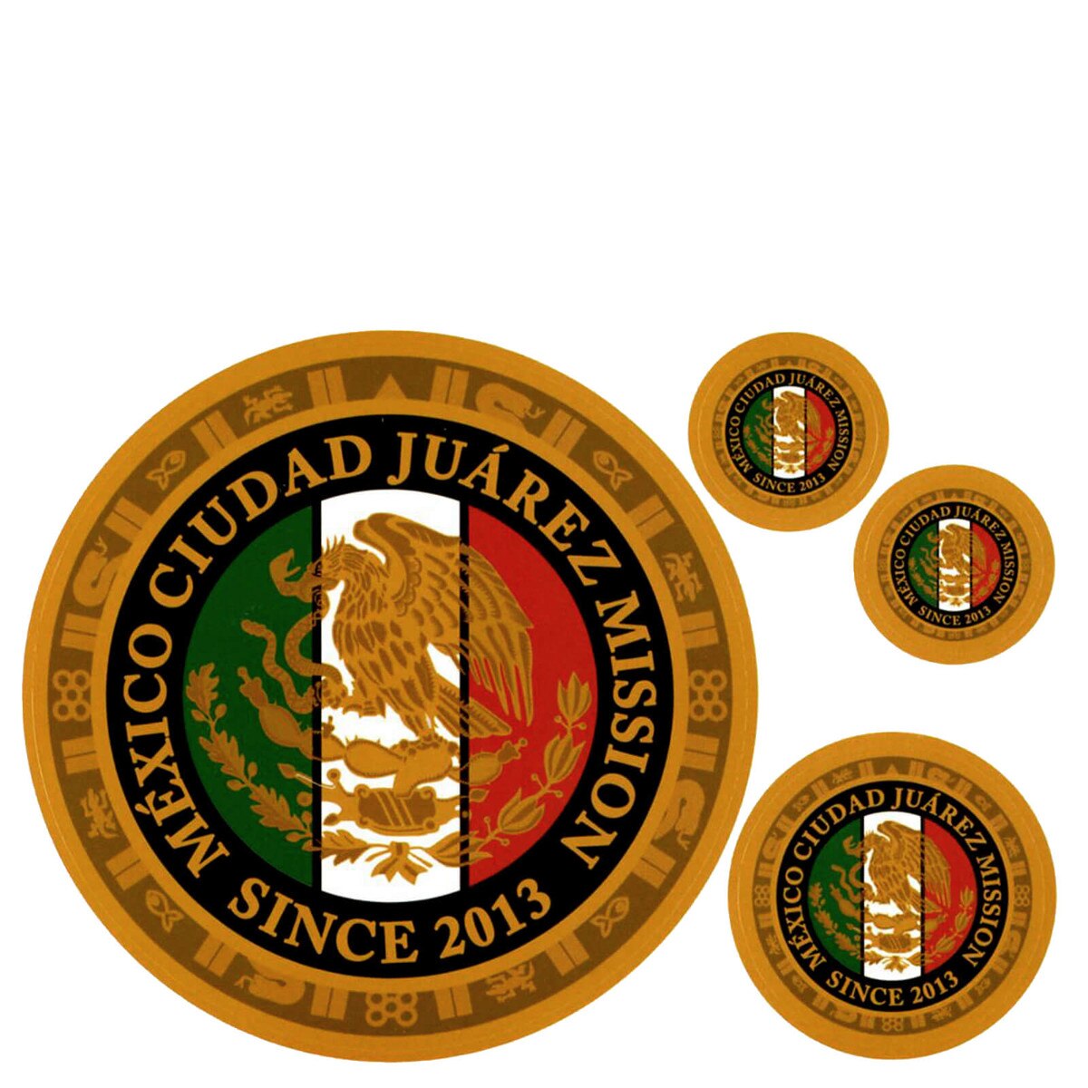 México Ciudad Juárez Mission Decals - 4 Pack