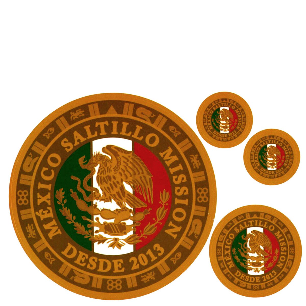 México Saltillo Mission Decals - 4 Pack