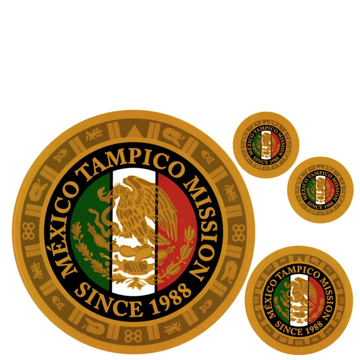 México Tampico Mission Decals - 4 Pack