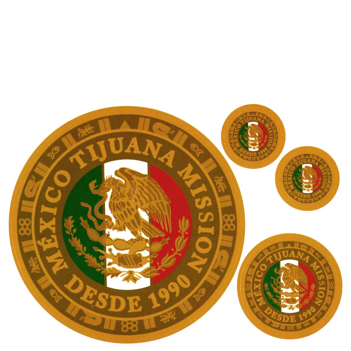 México Tijuana Mission Decals - 4 Pack