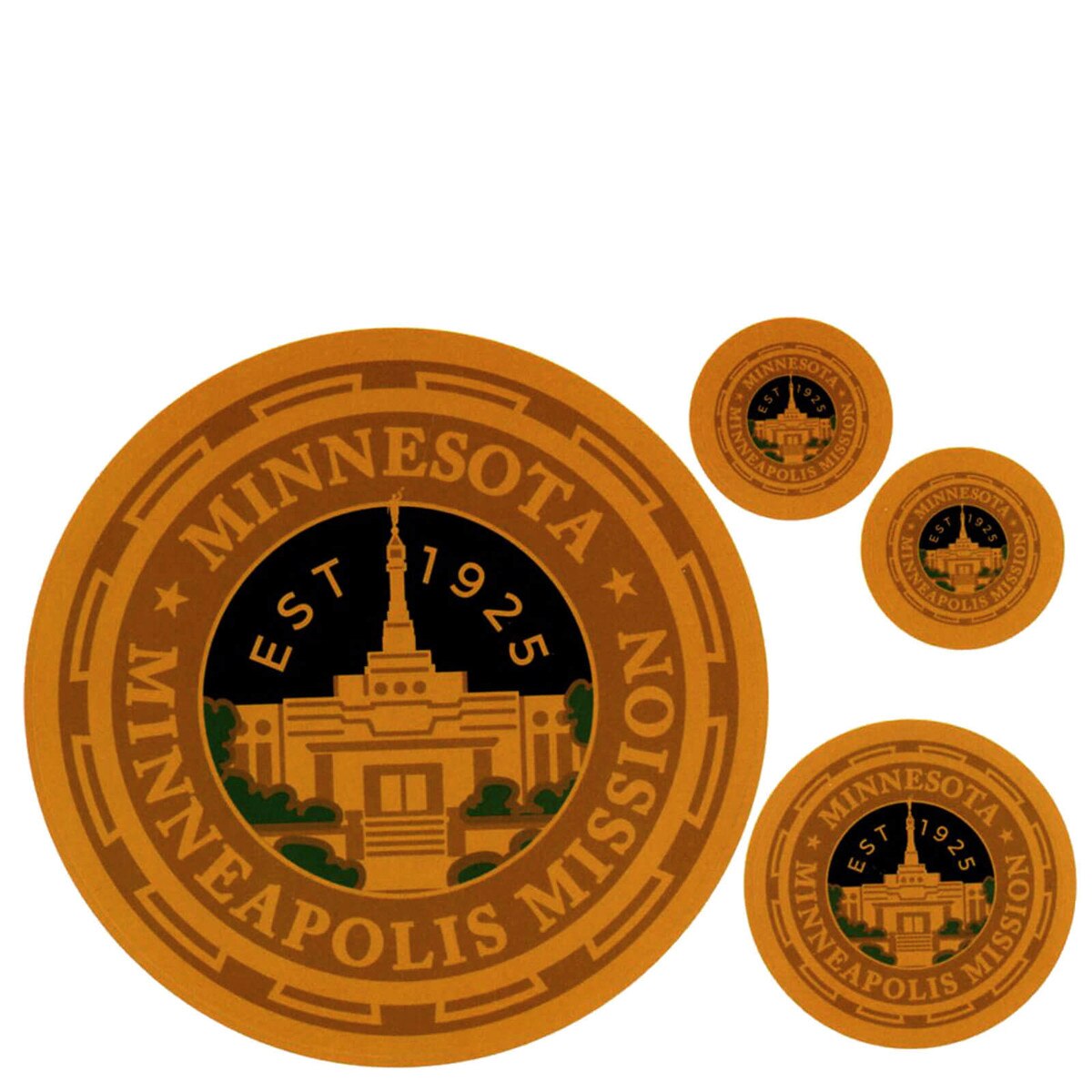Minnesota Minneapolis Mission Decals - 4 Pack