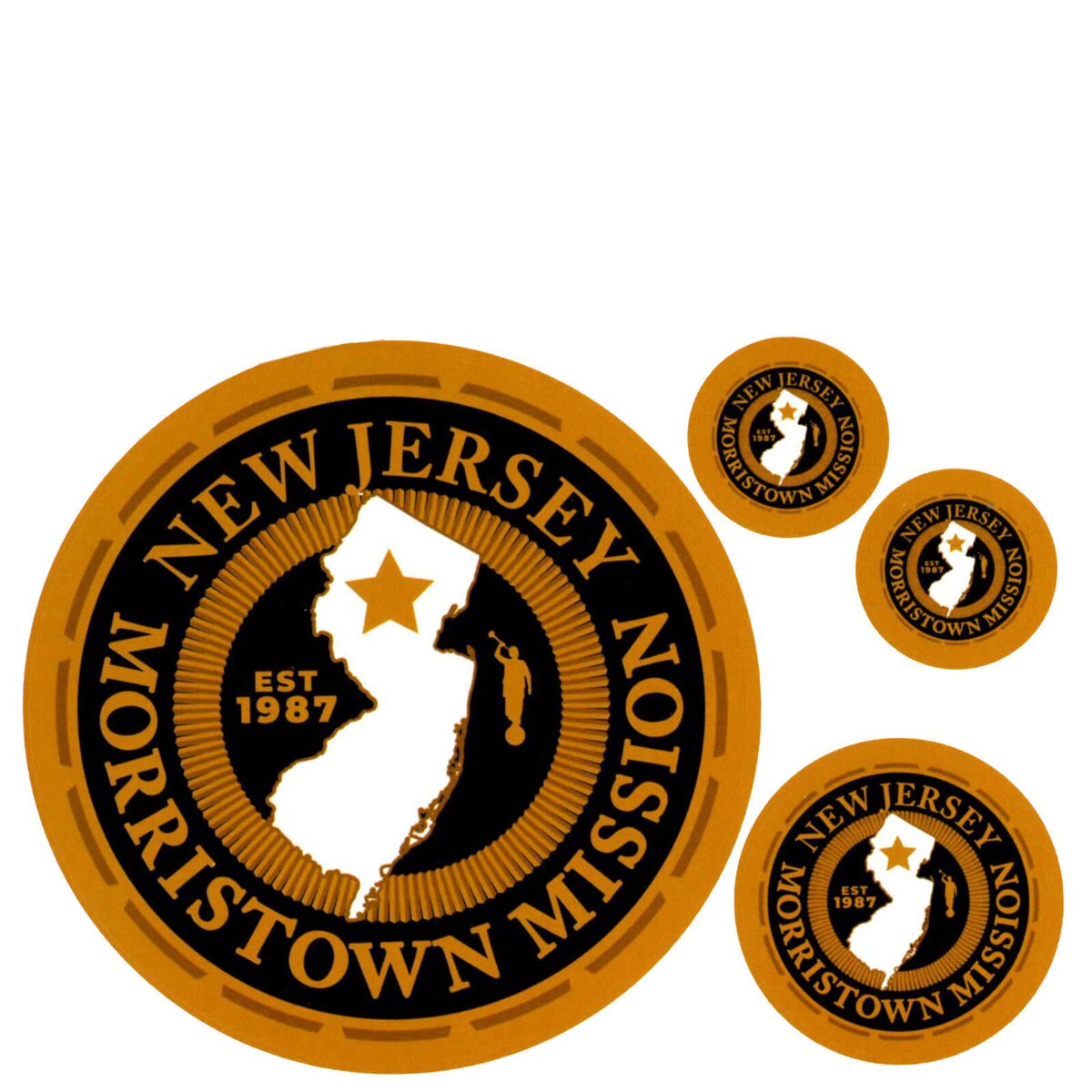 New Jersey Morristown Mission Decals - 4 Pack