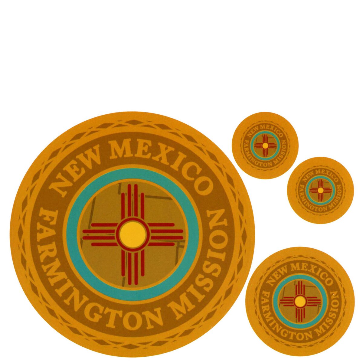 New Mexico Farmington Mission Decals - 4 Pack