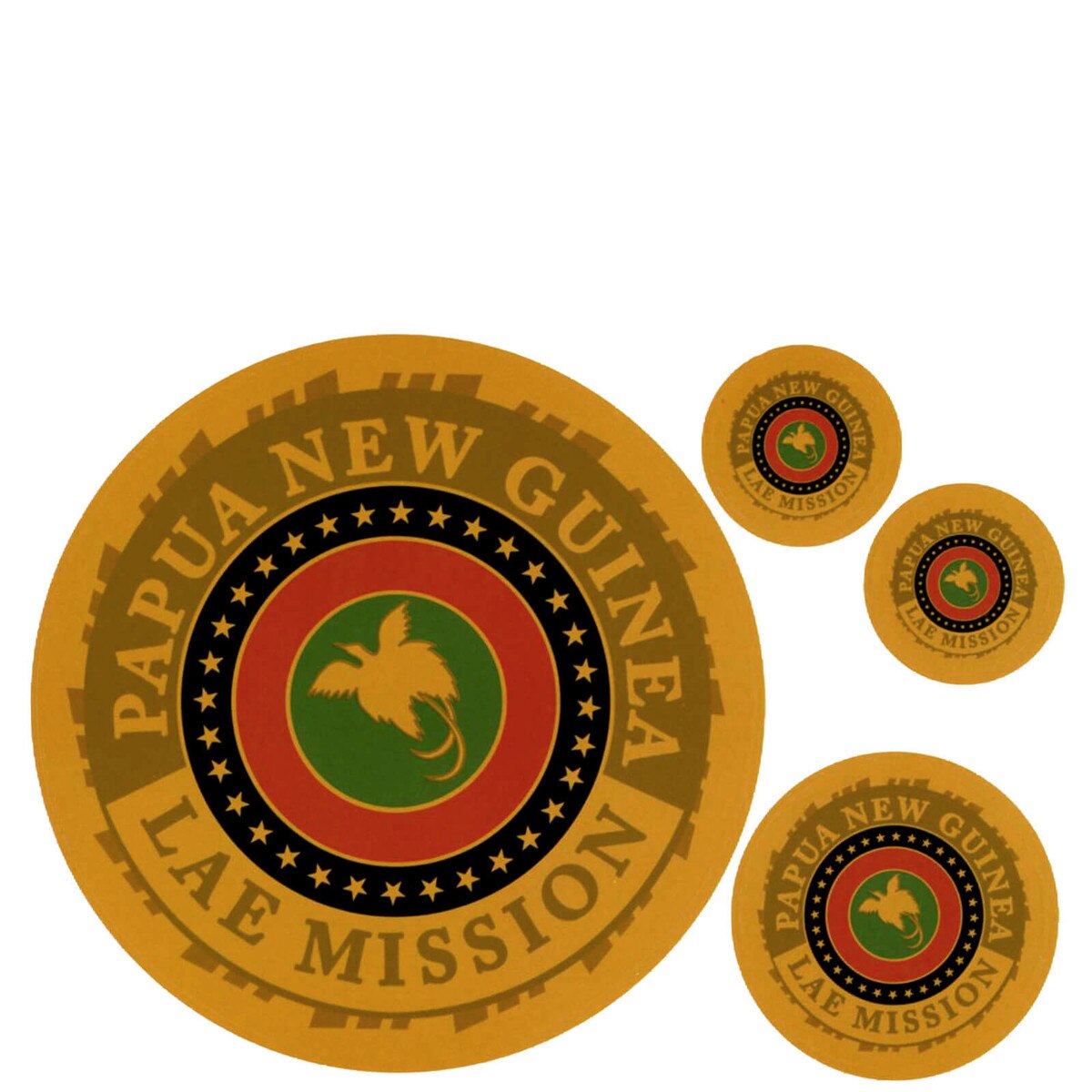 Papua New Guinea Lae Mission Decals - 4 Pack