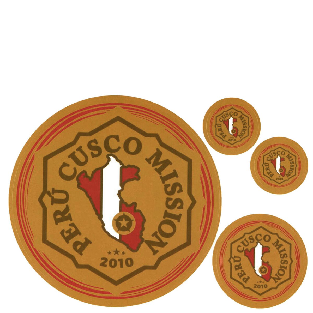 Perú Cusco Mission Decals - 4 Pack