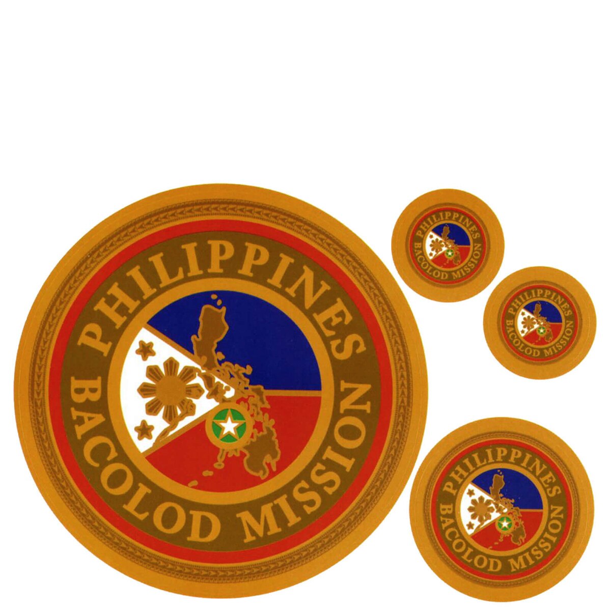 Philippines Bacolod Mission Decals - 4 Pack