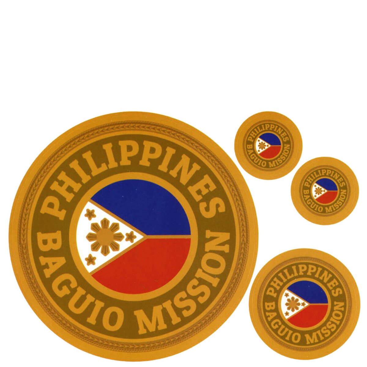 Philippines Baguio Mission Decals - 4 Pack