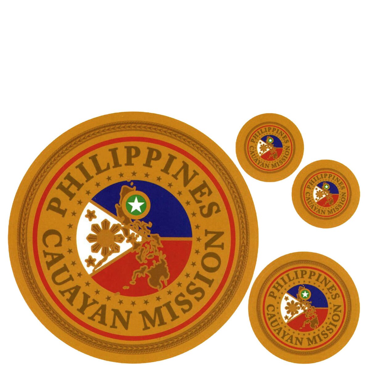 Philippines Cauayan Mission Decals - 4 Pack