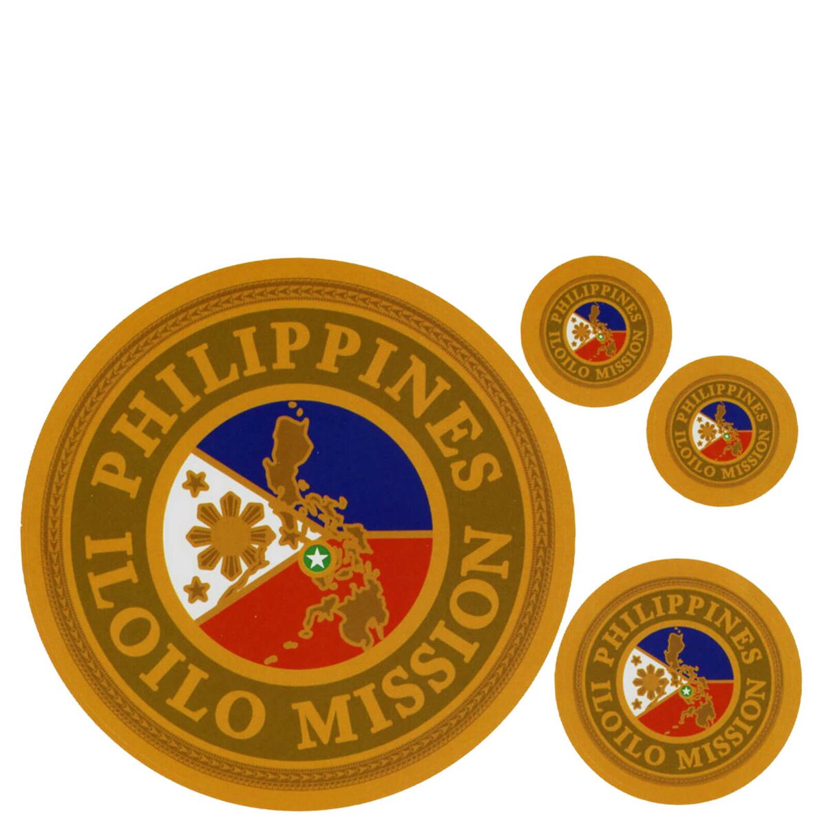 Philippines Iloilo Mission Decals - 4 Pack
