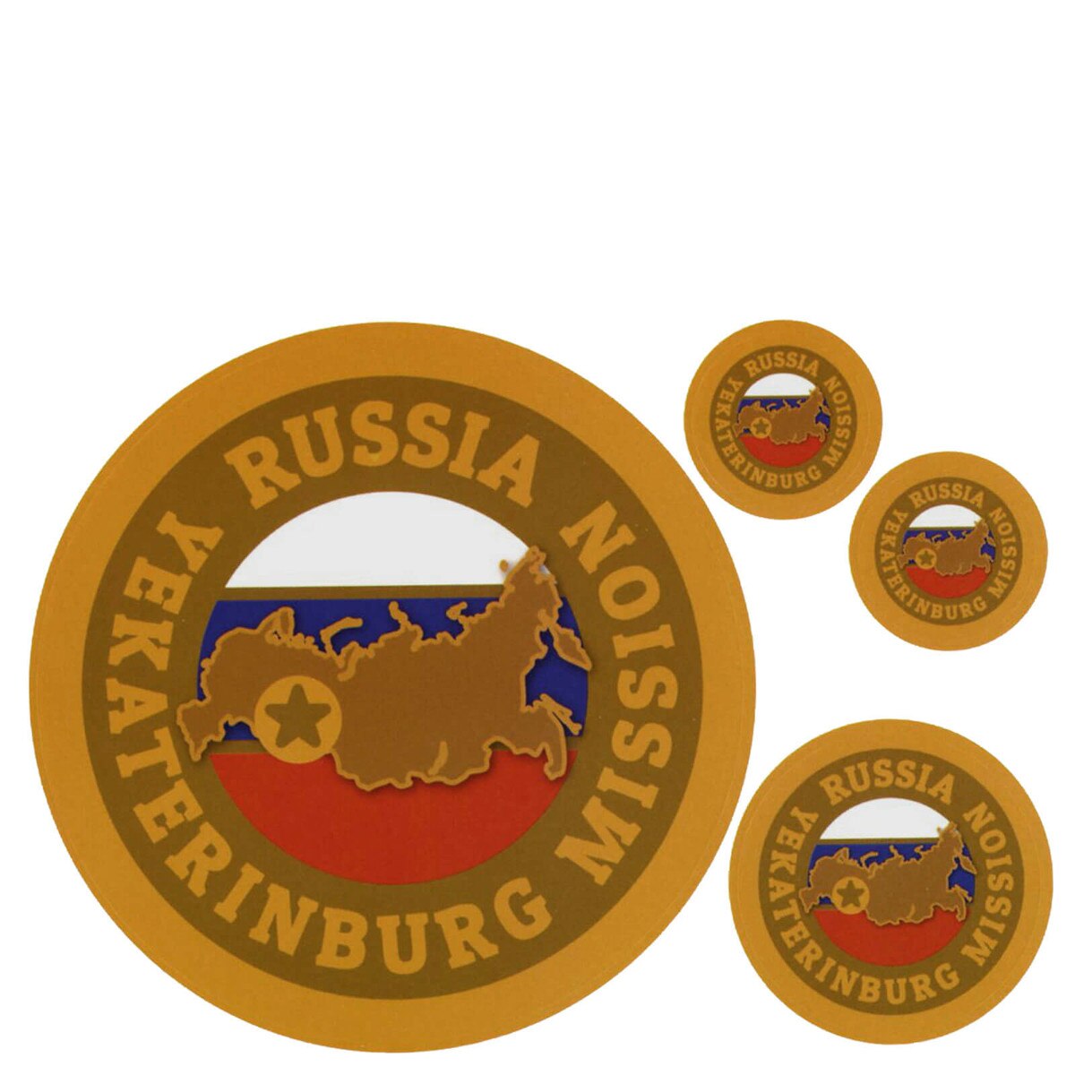 Russia Yekaterinburg Mission Decals - 4 Pack