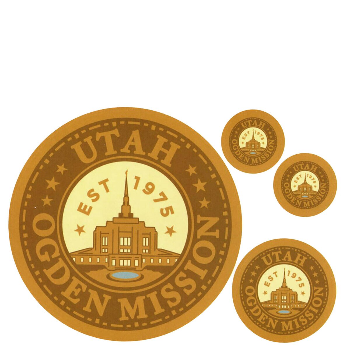 Utah Ogden Mission Decals - 4 Pack