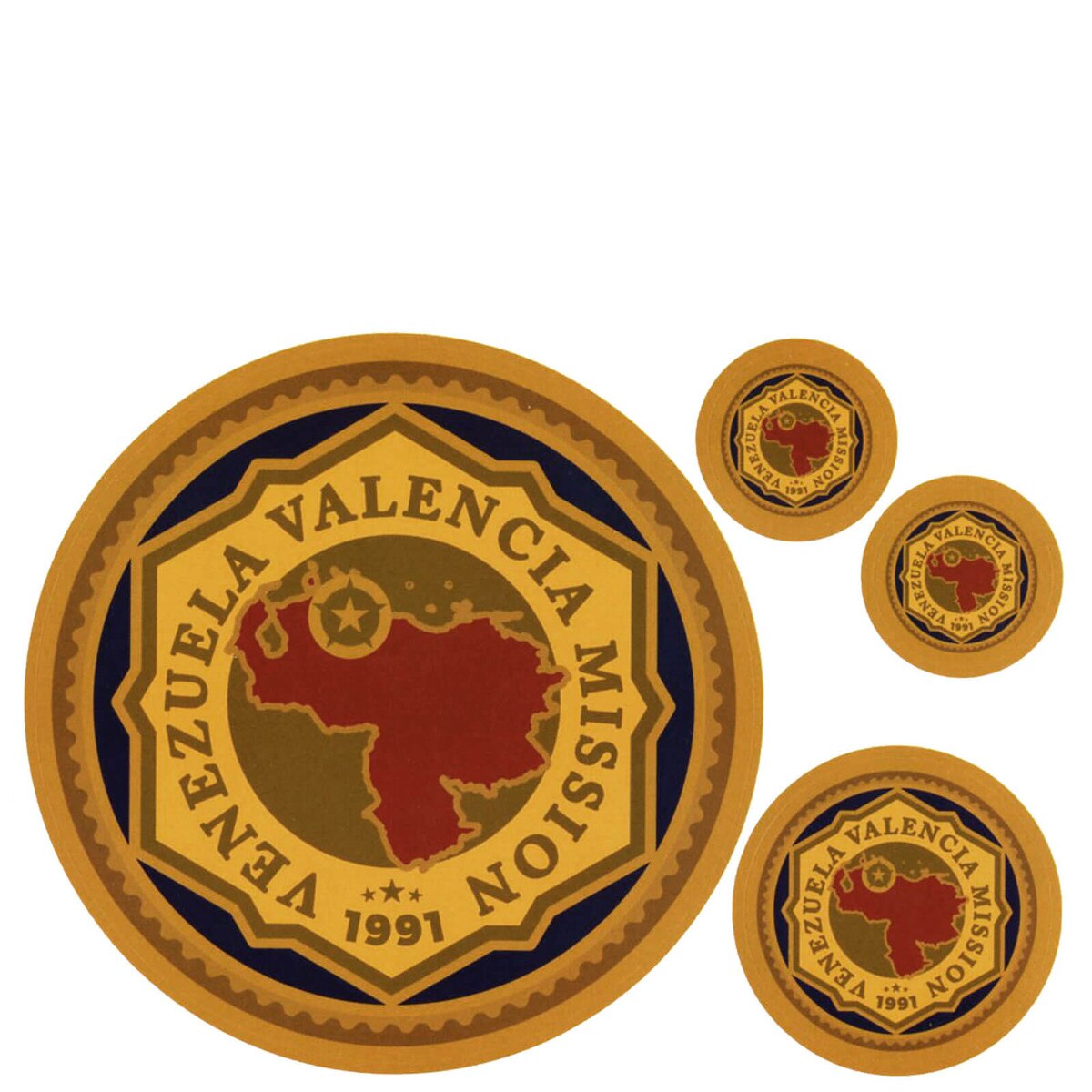 Venezuela Valencia Mission Decals - 4 Pack