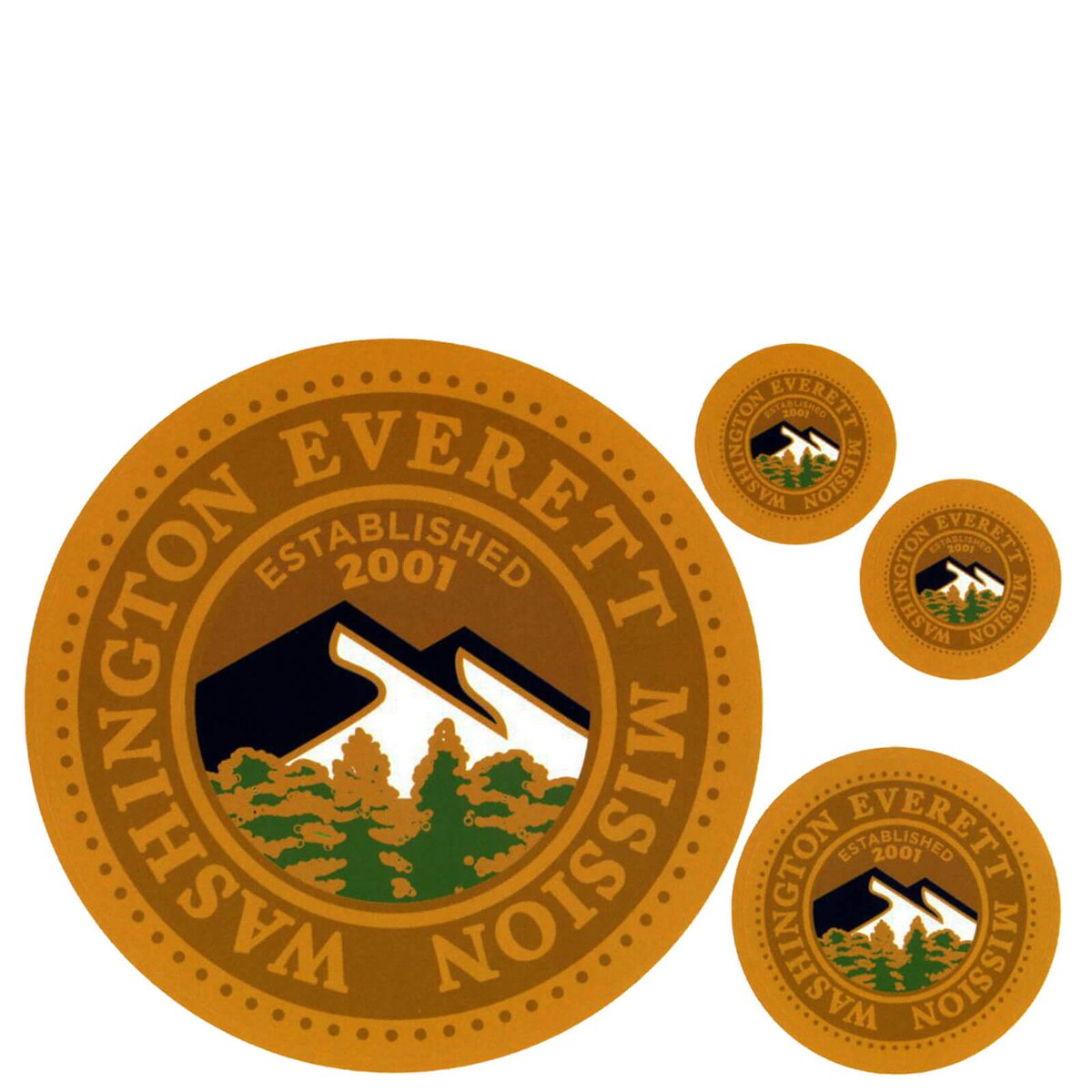Washington Everett Mission Decals - 4 Pack