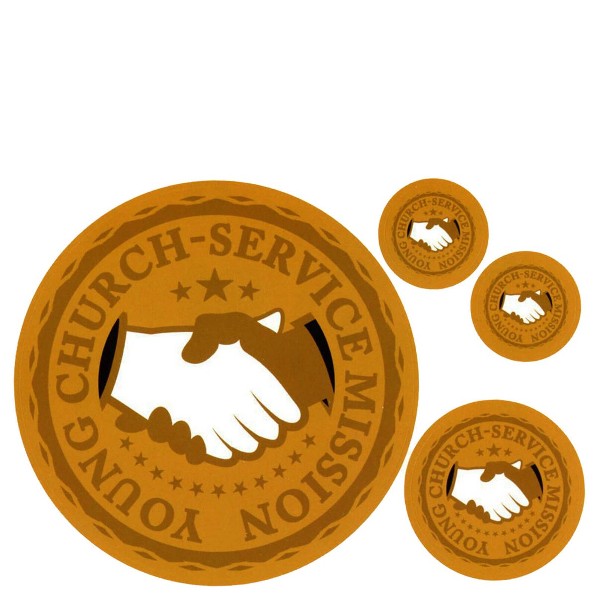 Young Church Service Mission Mission Decals - 4 Pack