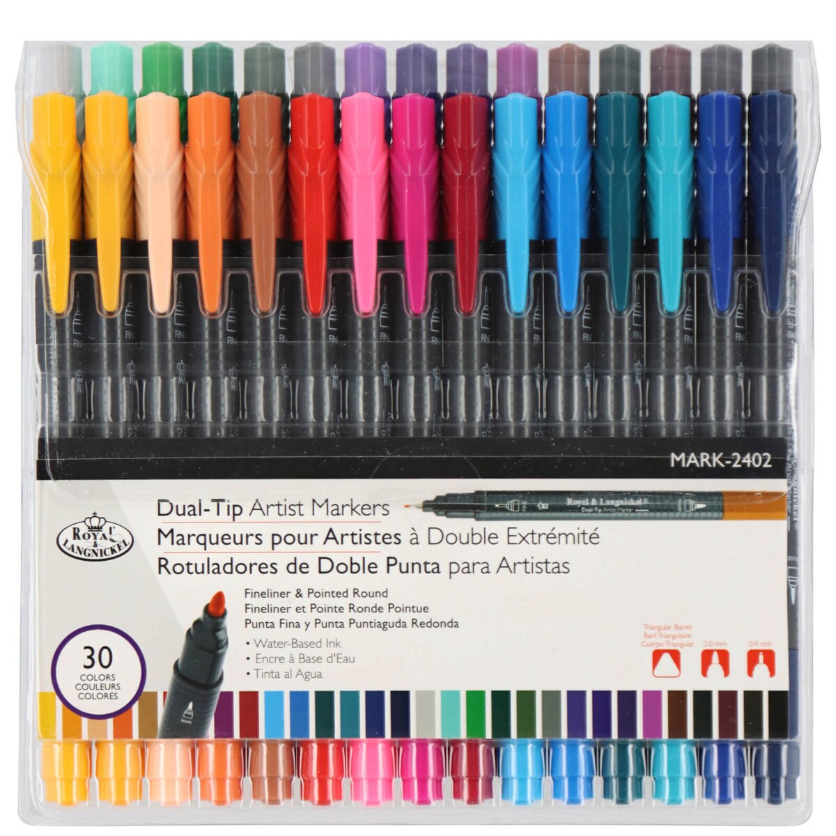 Dual Tip Artist Markers - 30 Count