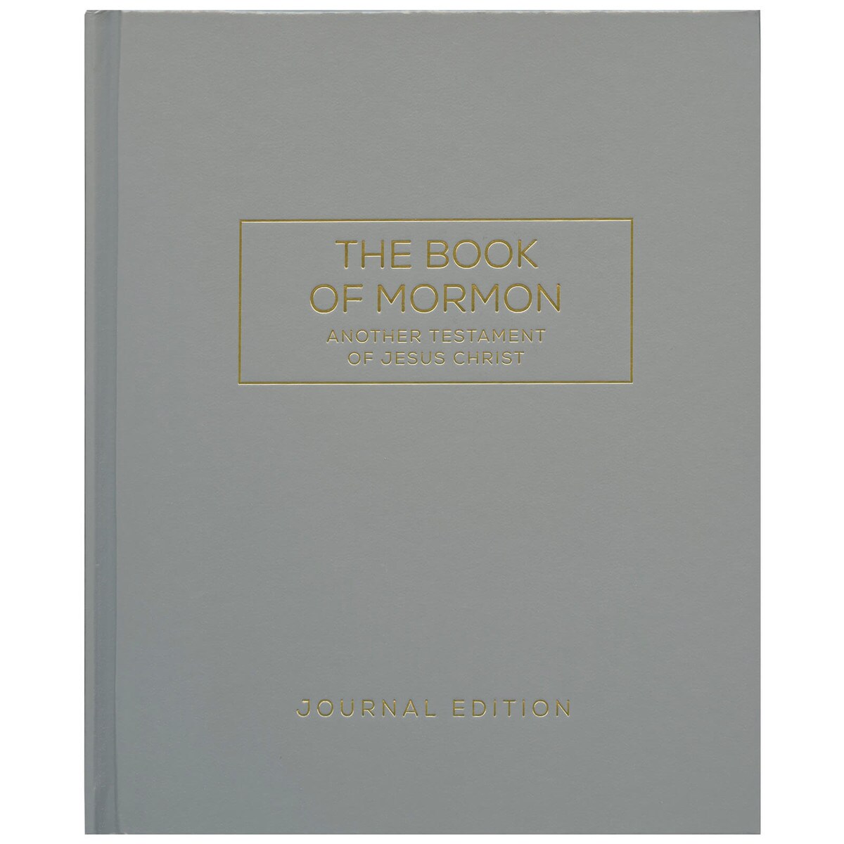 Unlined Grey Book Of Mormon Journal Edition
