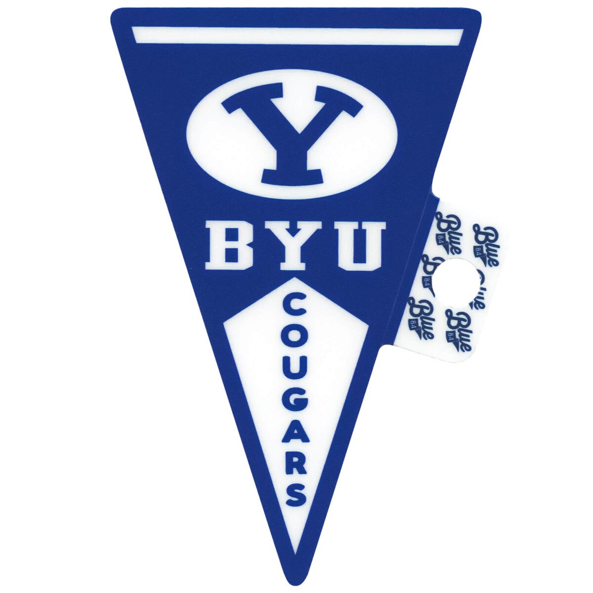 Oval Y Pennant BYU Sticker - 4.5"