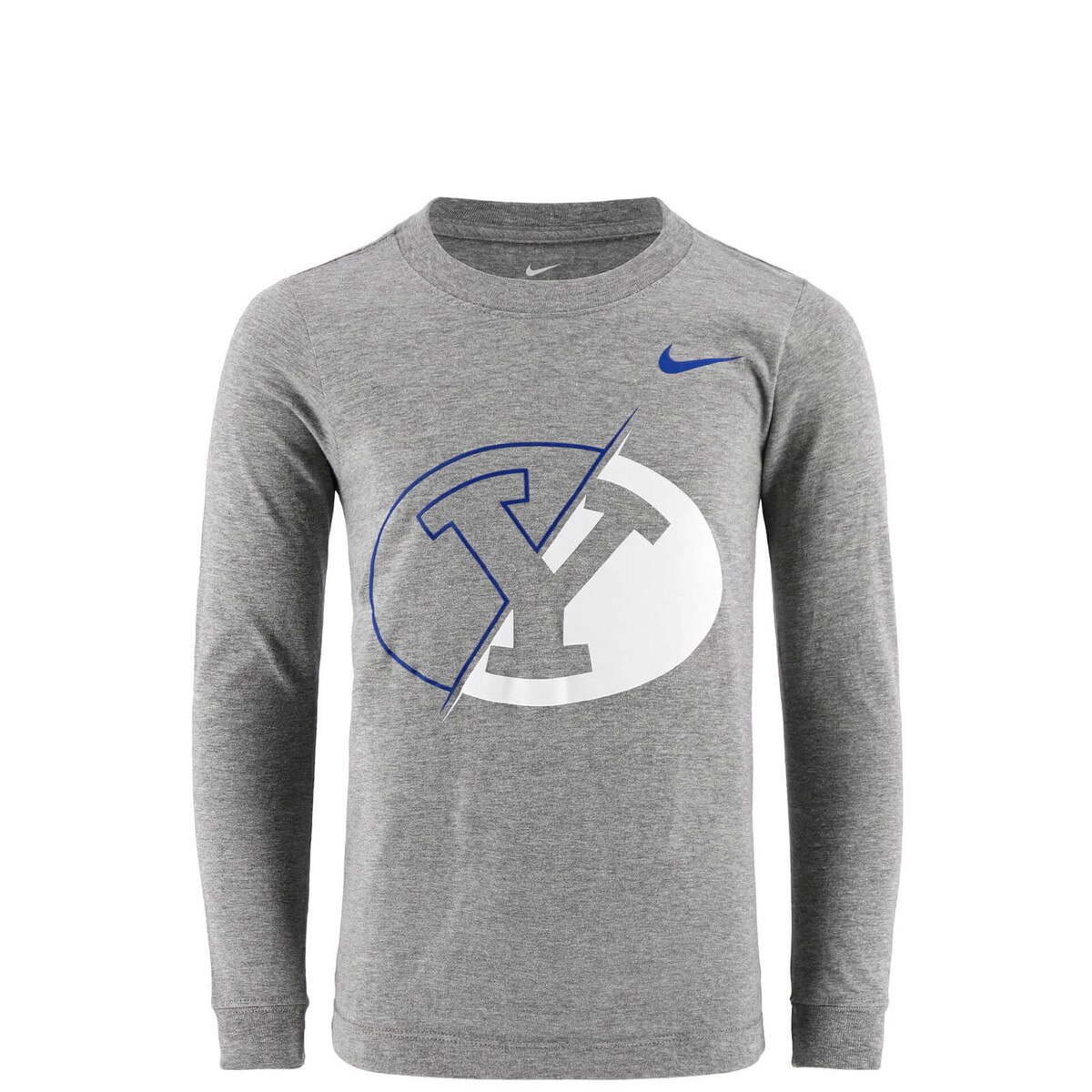 Youth Oval Y BYU Long Sleeve Shirt - Nike