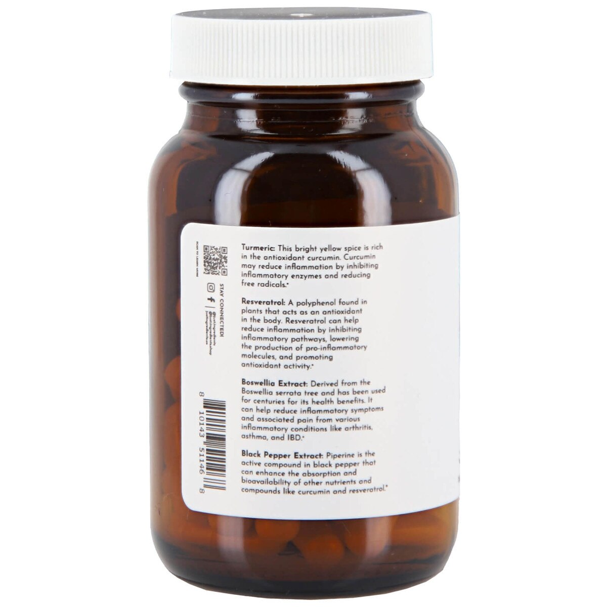 Turmeric Complex Supplement 60 Capsules - Just Ingredients