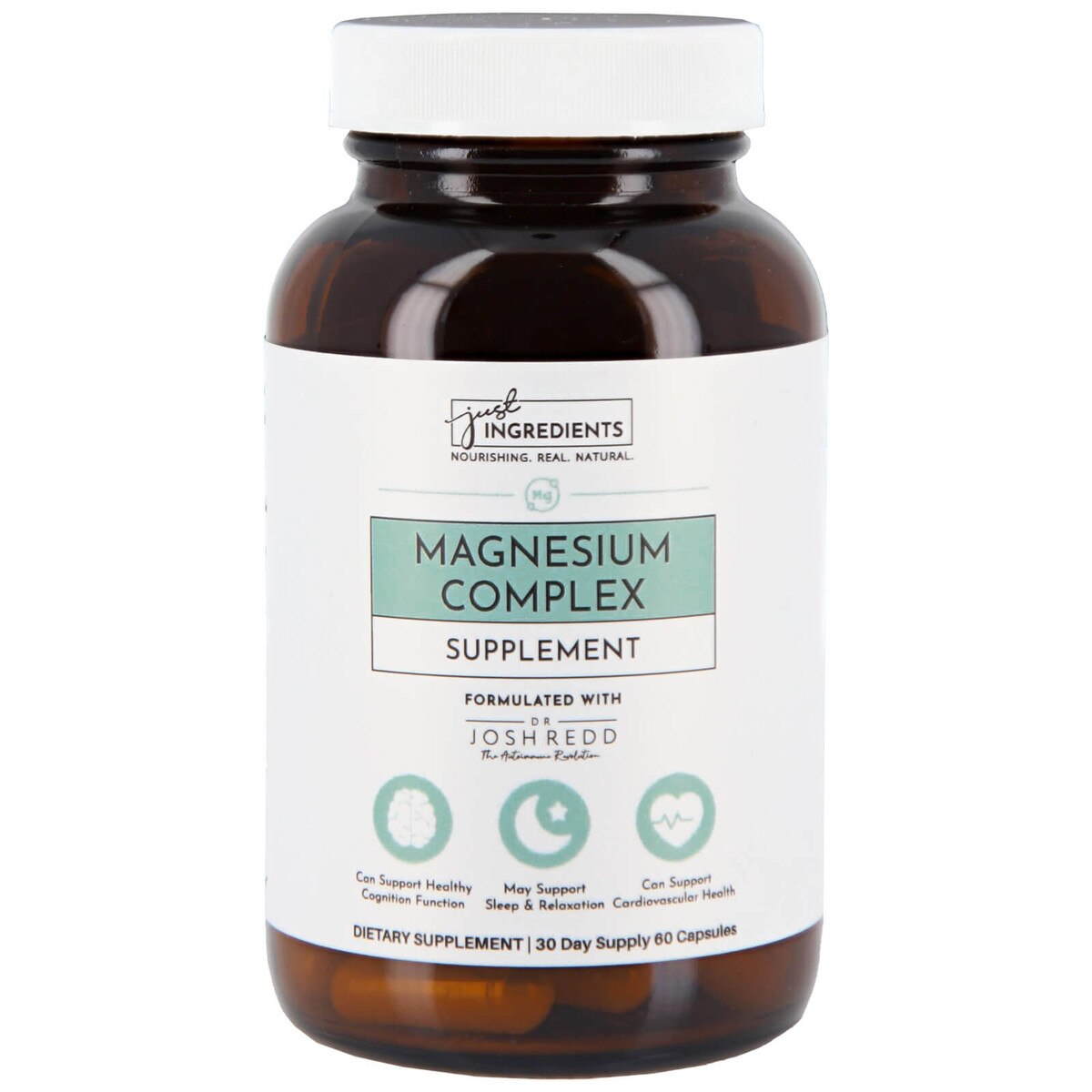 Magnesium Complex Supplement 60 Capsules - Just Ingredients