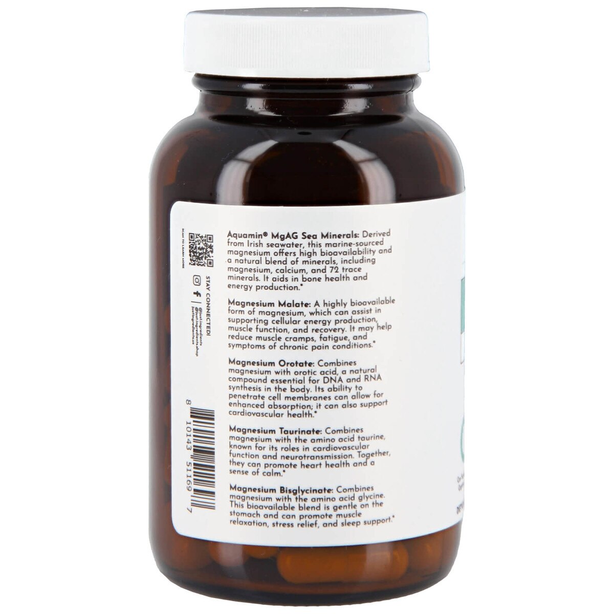Magnesium Complex Supplement 60 Capsules - Just Ingredients