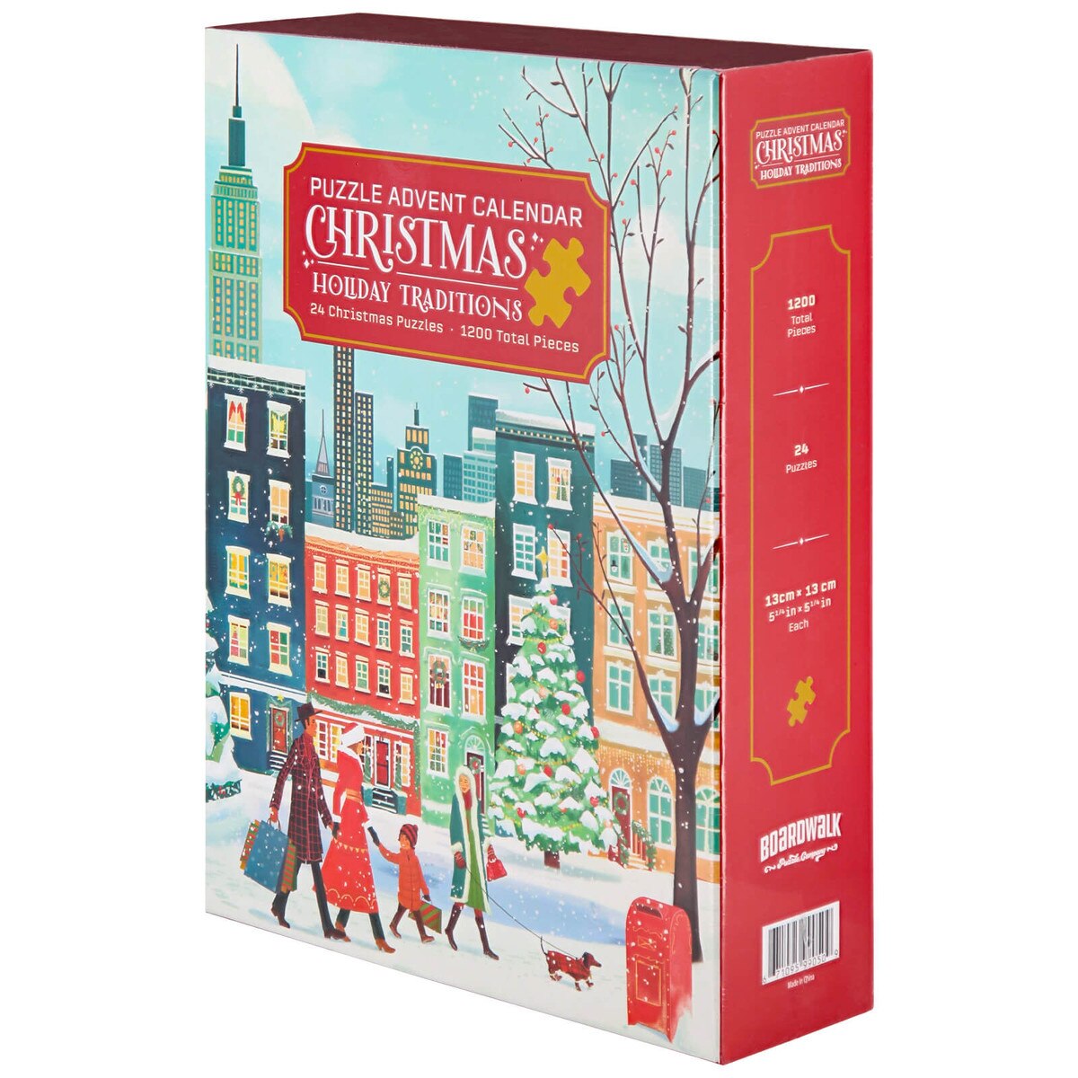 Christmas Holiday Traditions Puzzle Advent Calendar - 24 Puzzles