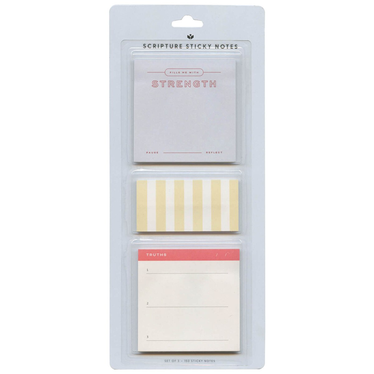 Strength Scripture Sticky Notes - 3 Pack